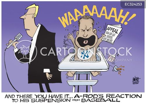 Baseball Suspension Cartoons and Comics - funny pictures from CartoonStock