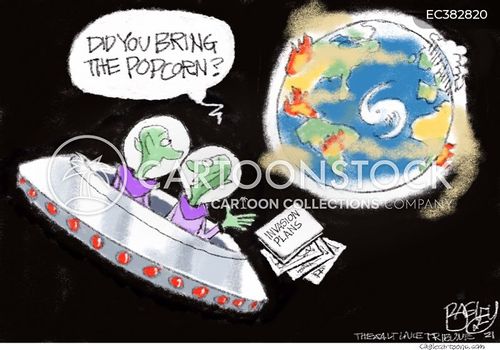 Alien World Cartoons and Comics - funny pictures from CartoonStock