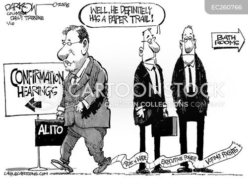 Alito Confirmation Cartoons and Comics - funny pictures from CartoonStock