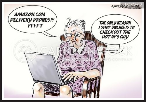 Shopping Drone Cartoons and Comics - funny pictures from CartoonStock
