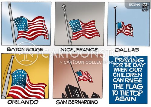Respect The Flag Cartoons and Comics - funny pictures from CartoonStock