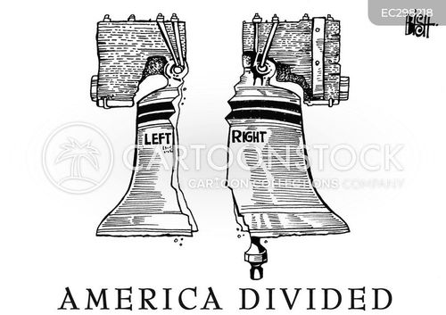 Divided America Cartoons and Comics - funny pictures from CartoonStock