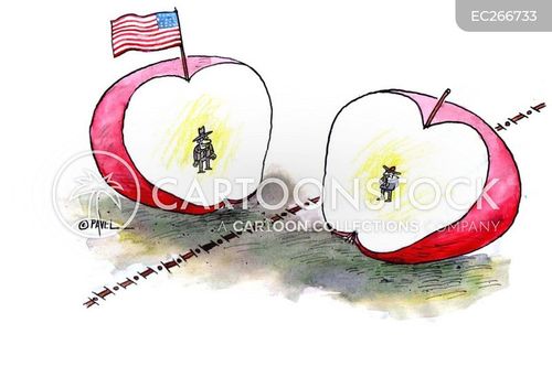 North South Divide Cartoons and Comics - funny pictures from CartoonStock