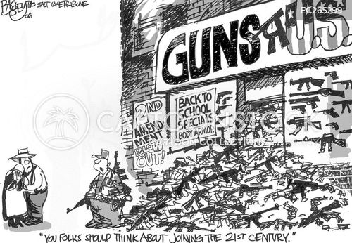 Gun Ownership Rights Cartoons and Comics - funny pictures from CartoonStock