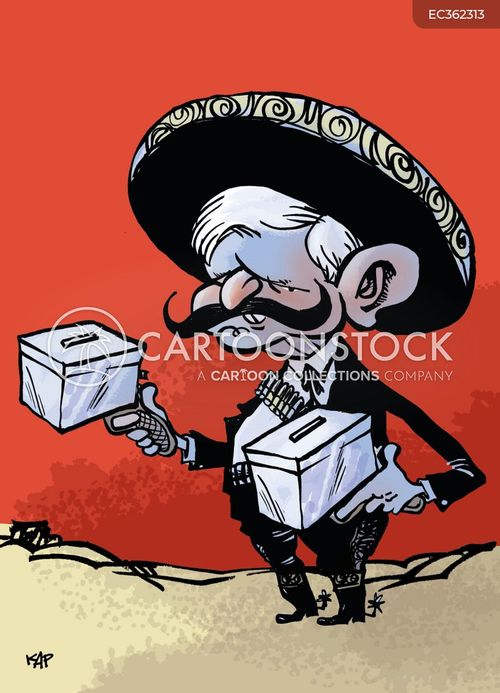 Elecciones Mexico Cartoons and Comics - funny pictures from CartoonStock
