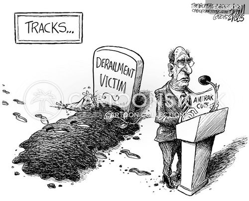 Train Derailment Cartoons and Comics - funny pictures from CartoonStock