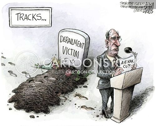 Train Crash Cartoons and Comics - funny pictures from CartoonStock