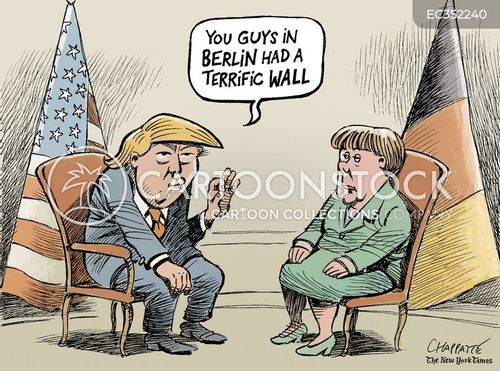 Trump And Merkel Cartoons and Comics - funny pictures from CartoonStock