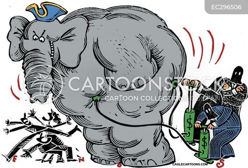 Corporate Donors Cartoons and Comics - funny pictures from CartoonStock