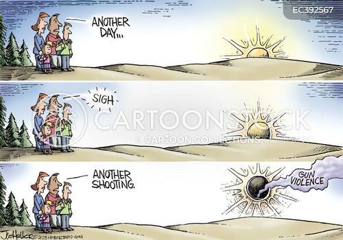 Another Shooting Cartoons and Comics - funny pictures from CartoonStock