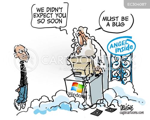 Heaven Meets Tech Cartoons and Comics - funny pictures from CartoonStock