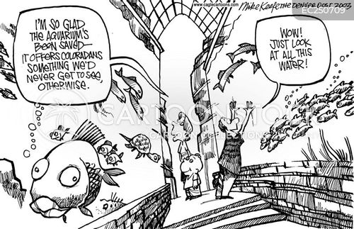 Aquatic Habitats Cartoons and Comics - funny pictures from CartoonStock