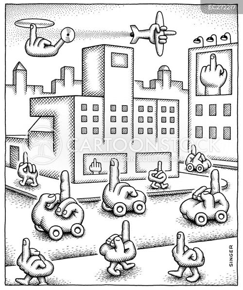 Flip Off Cartoons and Comics - funny pictures from CartoonStock