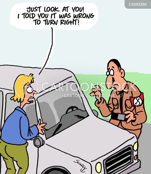 Turn Directions Cartoons and Comics - funny pictures from CartoonStock