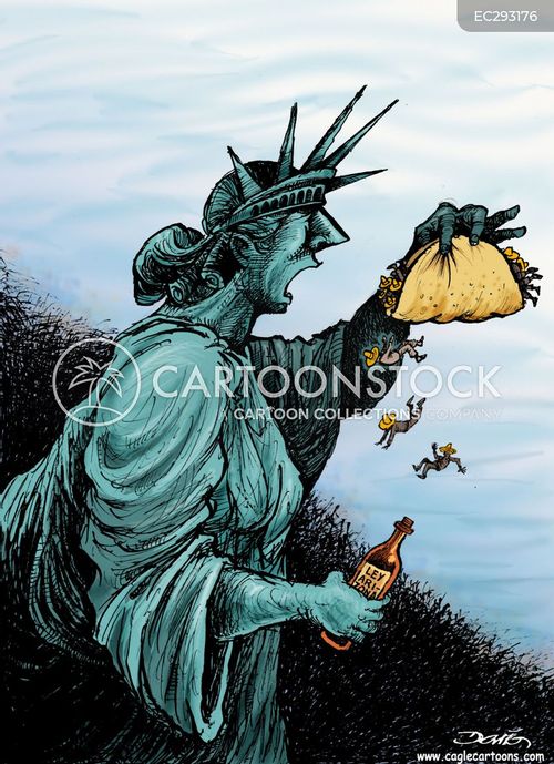 Crossing The Borders Cartoons and Comics - funny pictures from CartoonStock
