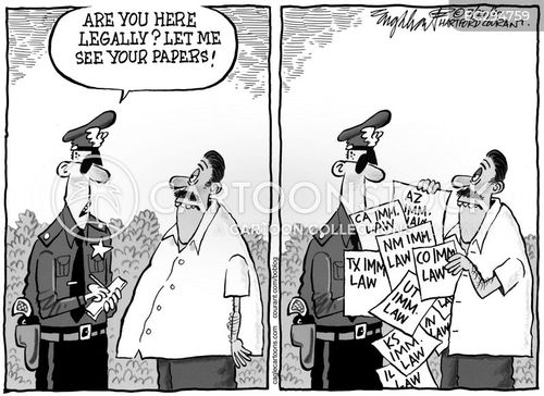 Immigration Laws Cartoons and Comics - funny pictures from CartoonStock