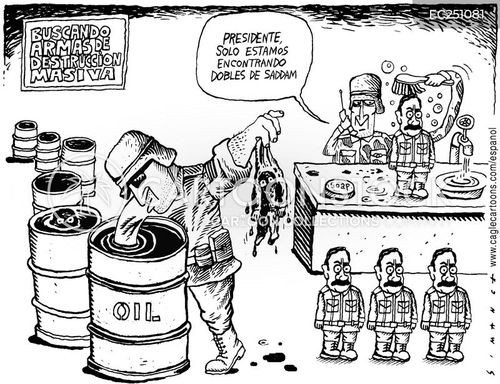 Armas Irak Saddam Cartoons and Comics - funny pictures from CartoonStock