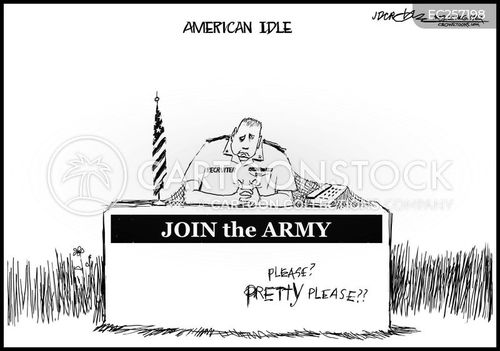 Military Enlistment Cartoons and Comics - funny pictures from CartoonStock