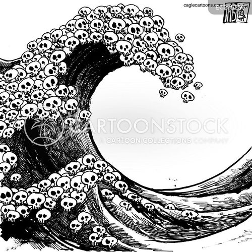 Tsunami Cartoons and Comics - funny pictures from CartoonStock