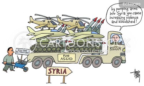 Arms To Syria Cartoons and Comics - funny pictures from CartoonStock
