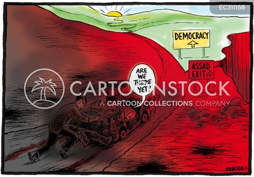 Assad Exit Cartoons and Comics - funny pictures from CartoonStock