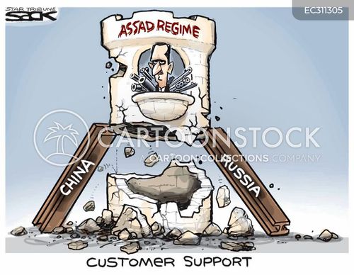 Assad Exit Cartoons and Comics - funny pictures from CartoonStock