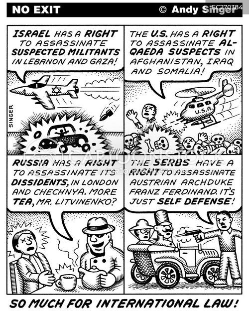 Assination Cartoons and Comics - funny pictures from CartoonStock