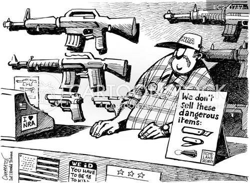 Gun Control Debate Cartoons and Comics - funny pictures from CartoonStock