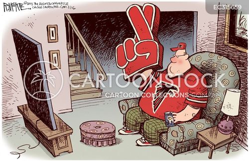 Die-hard Fans Cartoons and Comics - funny pictures from CartoonStock