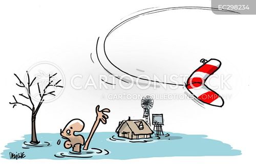 Australian Flooding Cartoons and Comics - funny pictures from CartoonStock