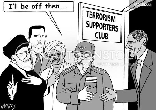 Us Terrorism List Cartoons and Comics - funny pictures from CartoonStock