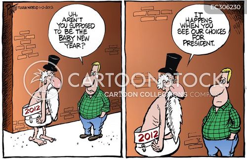 Baby New Year Aged Rapidly Cartoons and Comics - funny pictures from ...