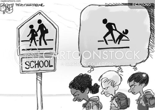 School X-ing Cartoons and Comics - funny pictures from CartoonStock