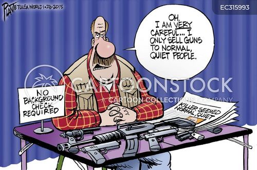 Living With Guns Cartoons and Comics - funny pictures from CartoonStock