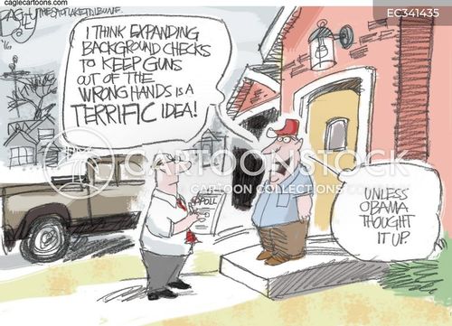 Expanded Background Checks Cartoons and Comics - funny pictures from ...