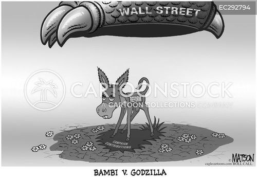 Bambi V Godzilla Cartoons and Comics - funny pictures from CartoonStock