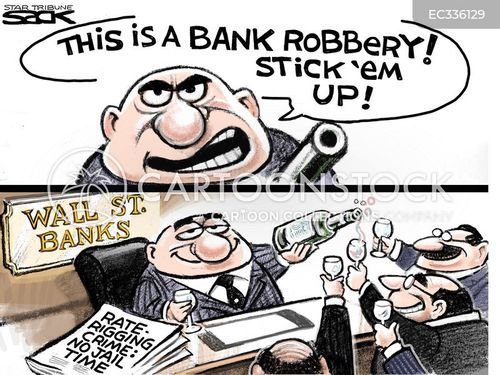 Wall St Banks Cartoons and Comics - funny pictures from CartoonStock