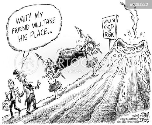 Wall Street Risk Cartoons and Comics - funny pictures from CartoonStock