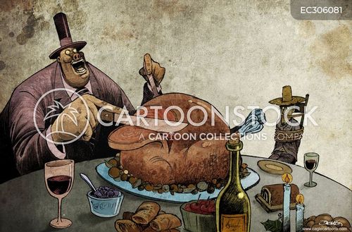 Banquete Navidad Cartoons and Comics - funny pictures from CartoonStock