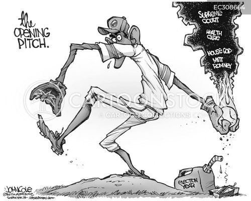 Opening Pitch Cartoons and Comics - funny pictures from CartoonStock