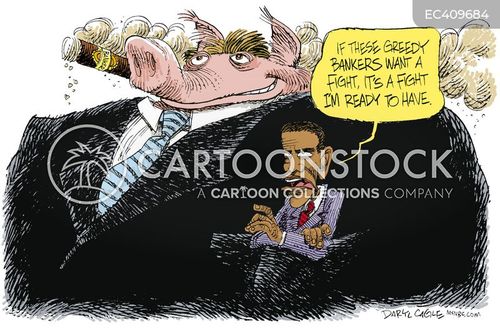 Fight Bank Cartoons and Comics - funny pictures from CartoonStock