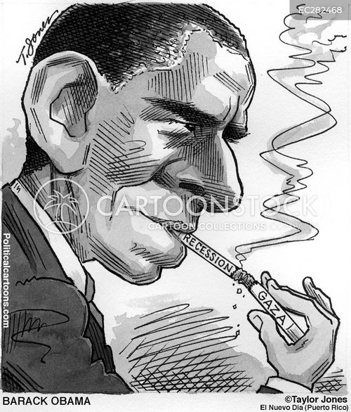 Barack Obama Smoking A Cigarette