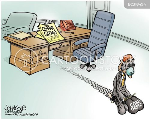 Gitmo Cuba Cartoons and Comics - funny pictures from CartoonStock