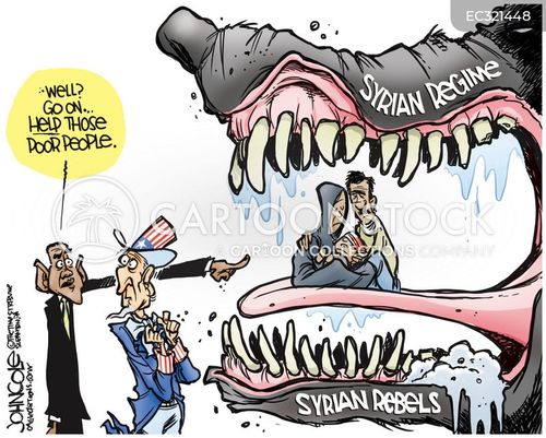 Intervention Syria Cartoons and Comics - funny pictures from CartoonStock
