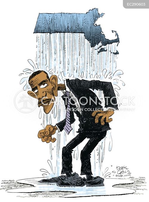 Obama Maine Cartoons and Comics - funny pictures from CartoonStock