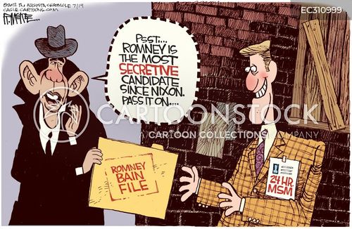 Secretive Cartoons and Comics - funny pictures from CartoonStock