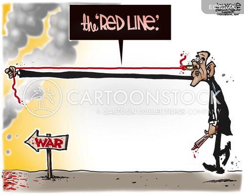 Political Red Lines Cartoons and Comics - funny pictures from CartoonStock