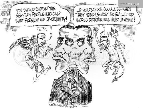 Obama Egypt Cartoons and Comics - funny pictures from CartoonStock