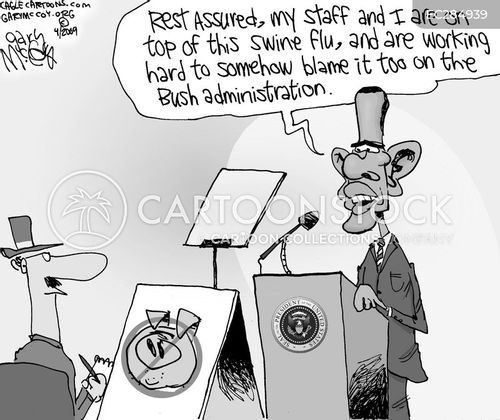 Bush Flu Cartoons and Comics - funny pictures from CartoonStock
