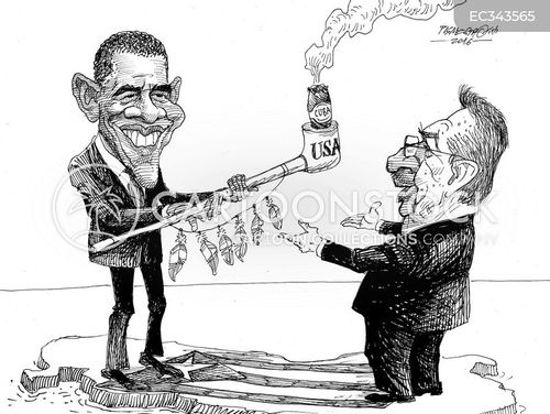 Peace Pipe Cartoons and Comics - funny pictures from CartoonStock